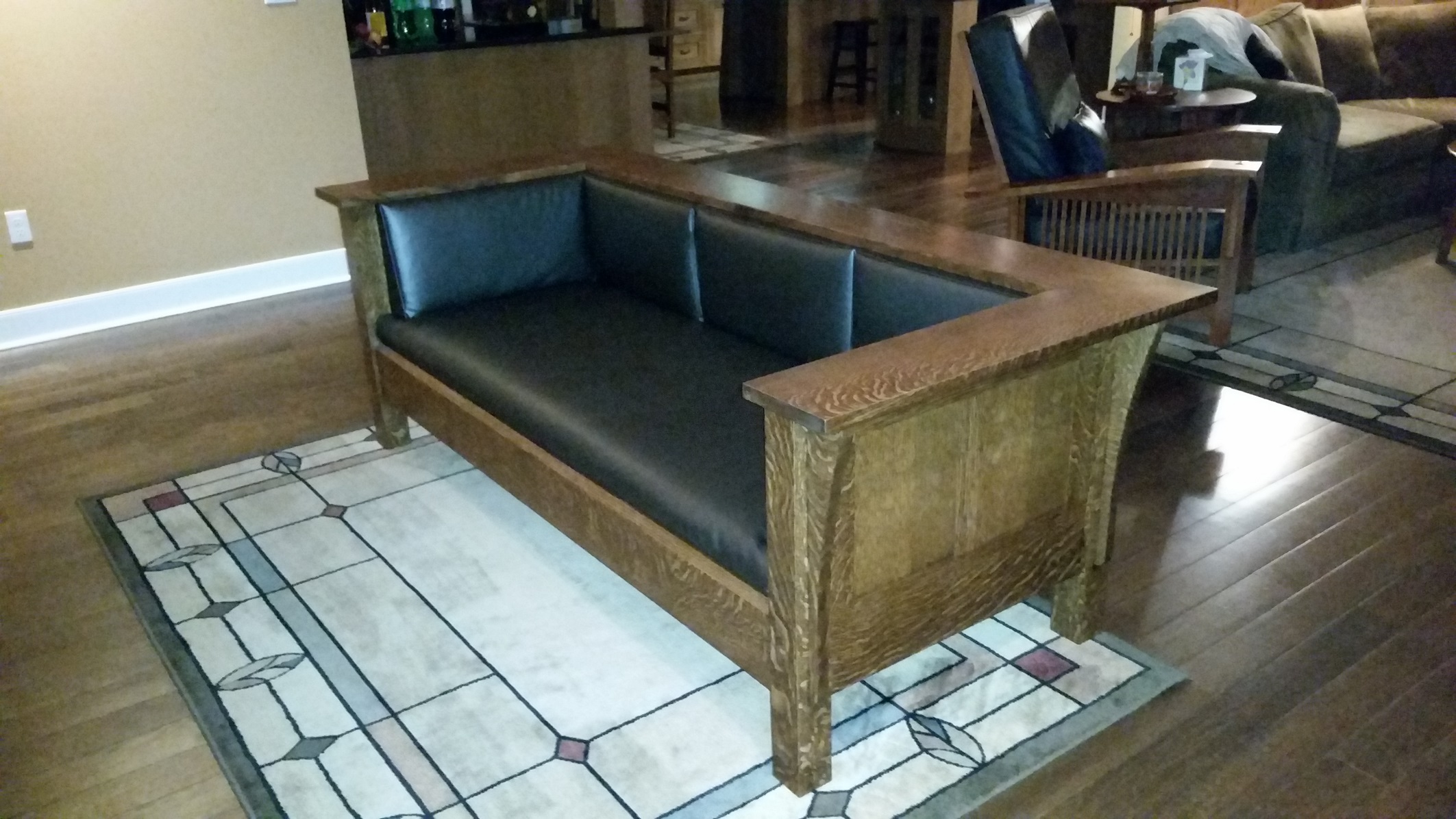 L & JG Stickley No. 220 Prairie Sofa Plans - Craftsman Plans